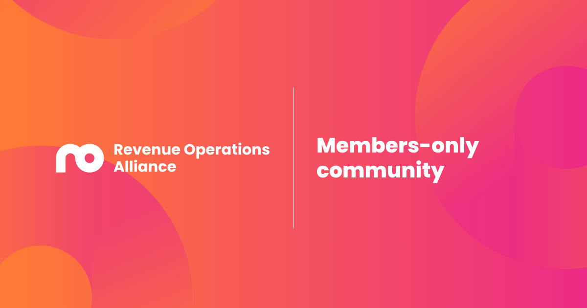 Revenue Operations Alliance exclusive community