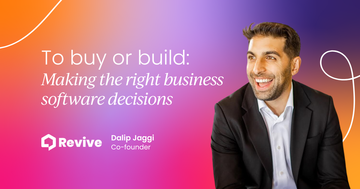 To buy or build: Making the right business software decisions